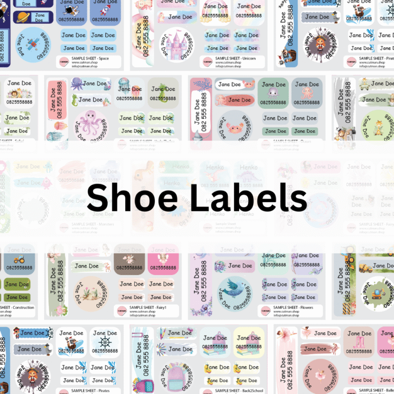 Shoe Labels - 22 pairs - Cutman Labels & Printing